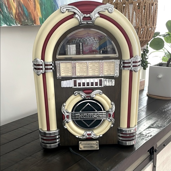 Accents | Thomas Retro Jukebox Cream And Red | Poshmark